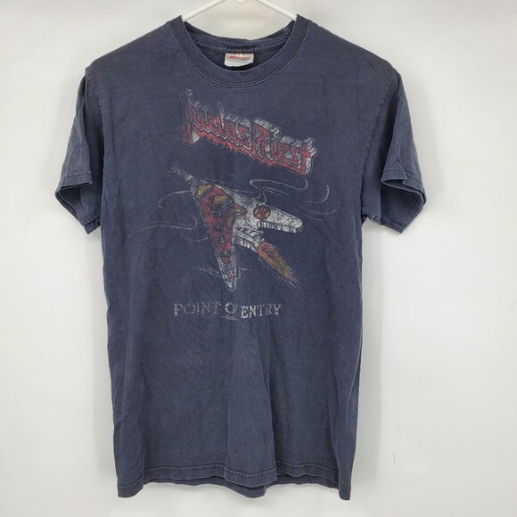 Hanes | Tops | Vintage Judas Priest Point Of Entry 207 Y2k Graphic Band ...